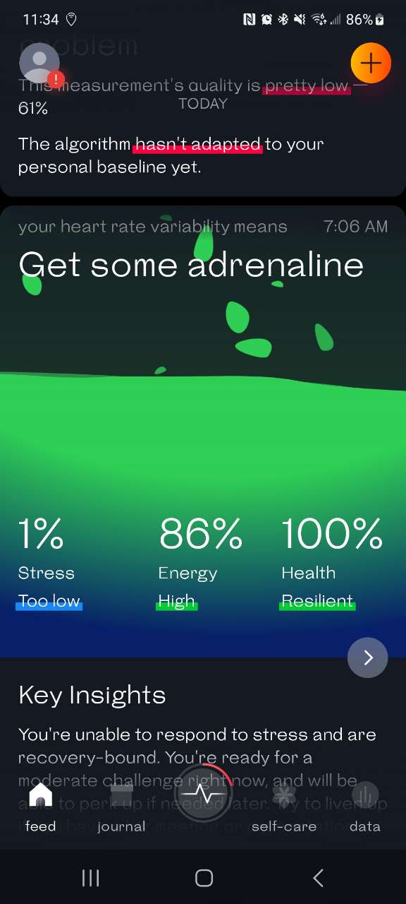 I've been using Welltory app to track my HRV-Heart Rate Variability ...