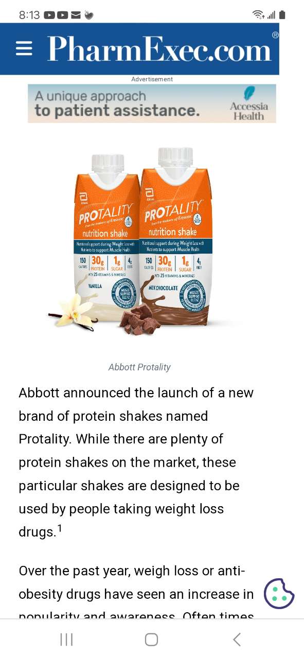New protein drink launched available at Walmart. While the packaging ...