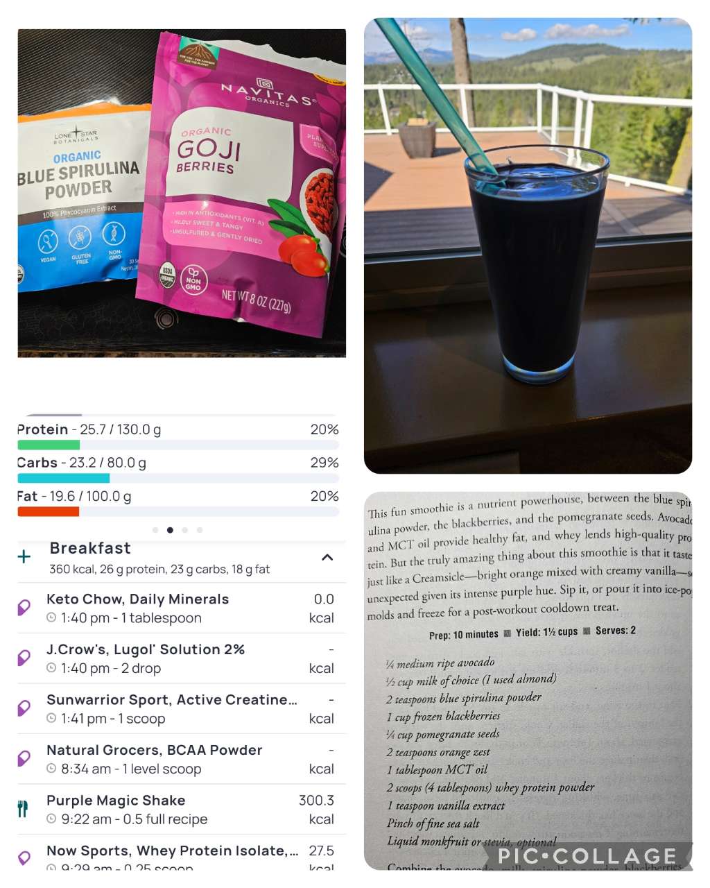 This is Gabrielle Lyon's Purple Magic Shake. Smoothies have really ...