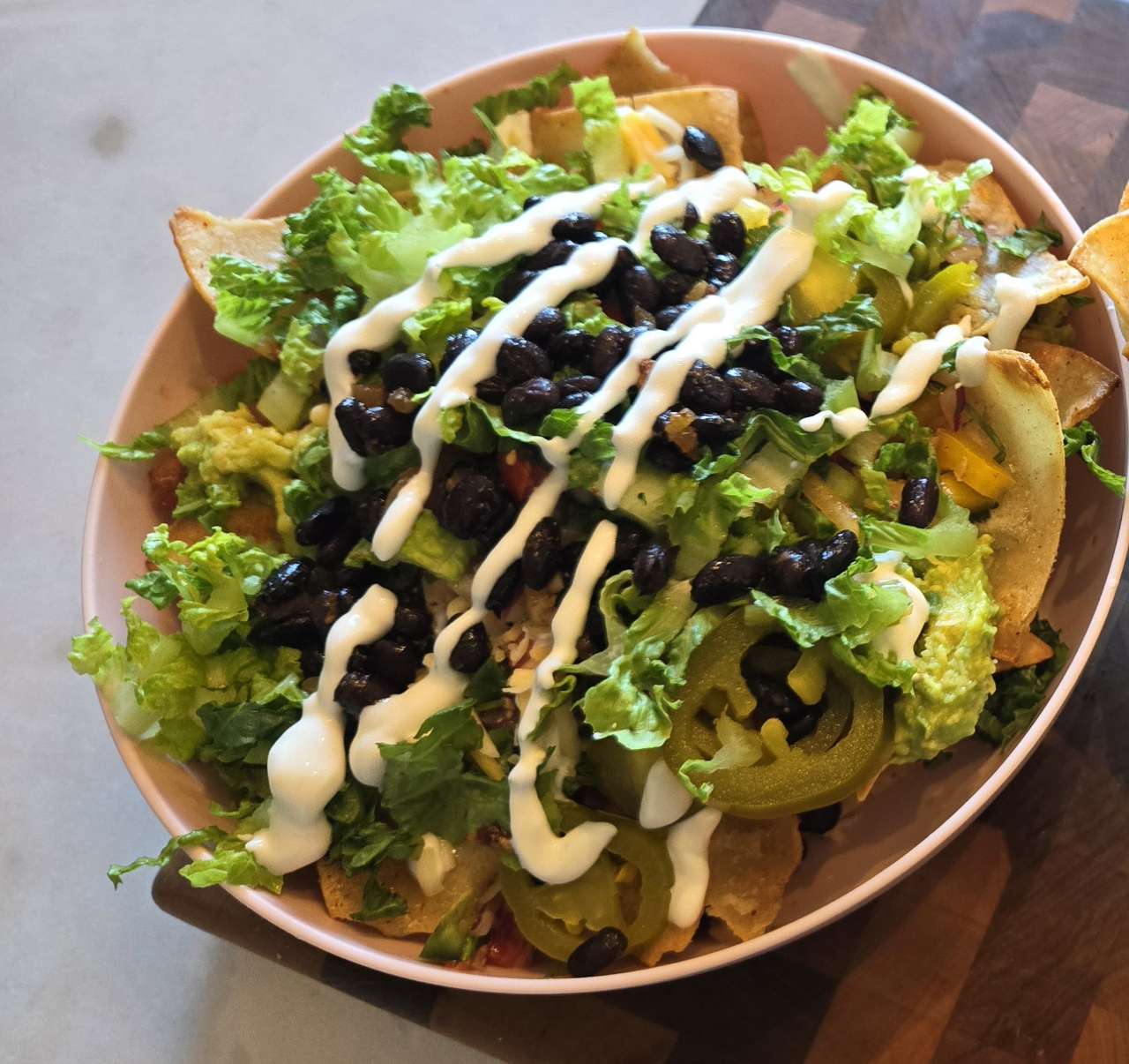 Not "really" nachos but it felt like it while the baseball game was on ...