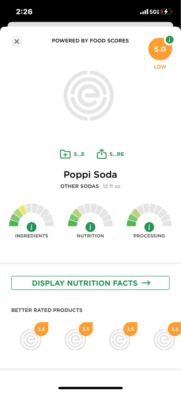 Poppi Probiotic Soda, Strawberry Lemonade: Calories, Nutrition Analysis ...