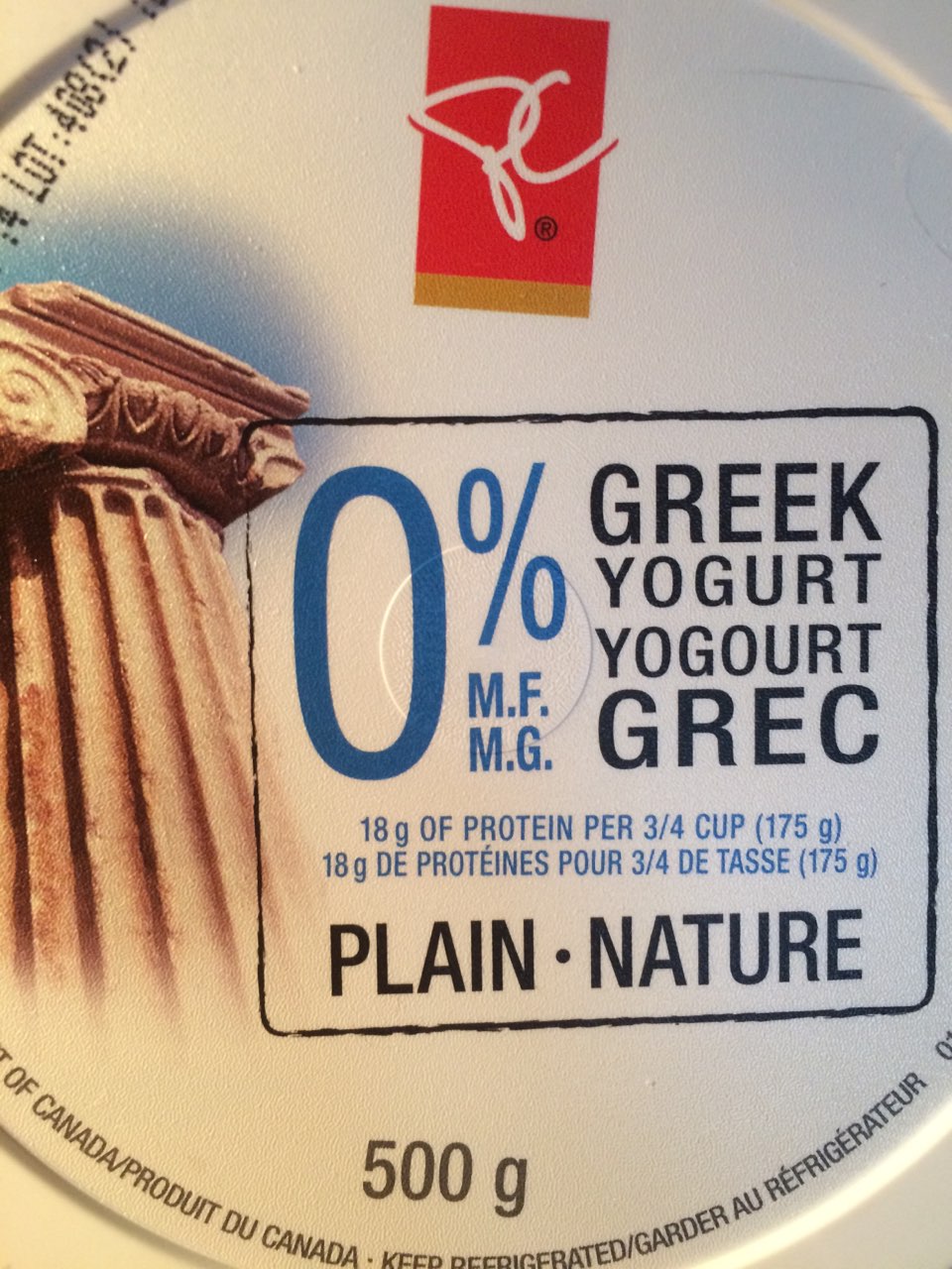 PC Greek Yogurt Plain: Directions, calories, nutrition & more | Fooducate