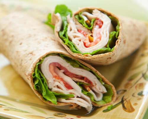 Turkey Wrap Directions Calories Nutrition More Fooducate