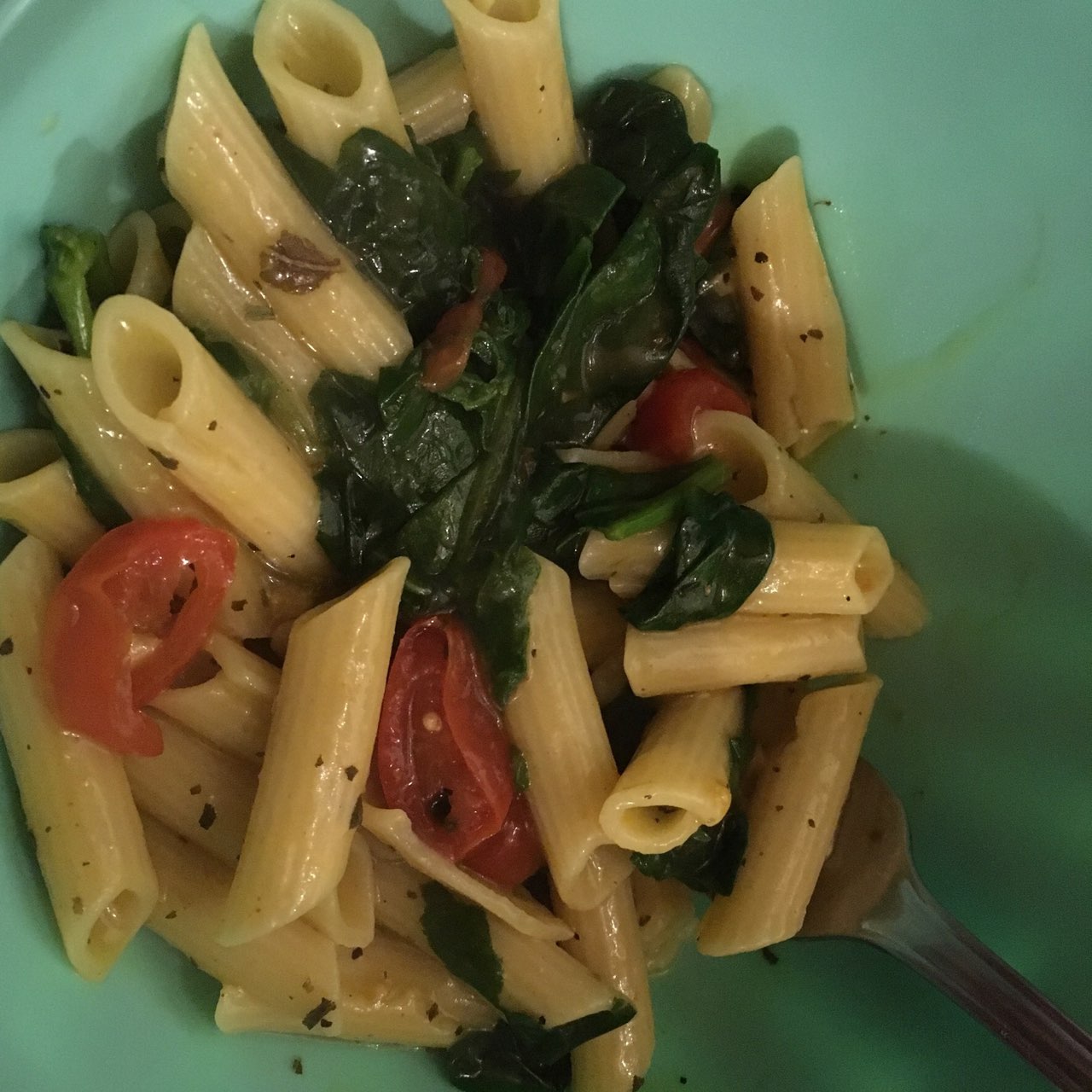 Tomato Spinach Parmesan Pasta with Sauce: Directions, calories ...
