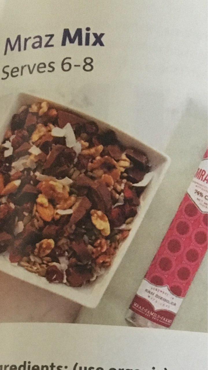 Healthy Fruit Nut Chocolate Trail Mix: Directions, calories, nutrition ...