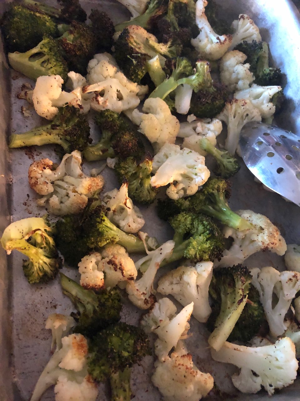 Roasted Broccoli and Cauliflower: Directions, calories, nutrition ...