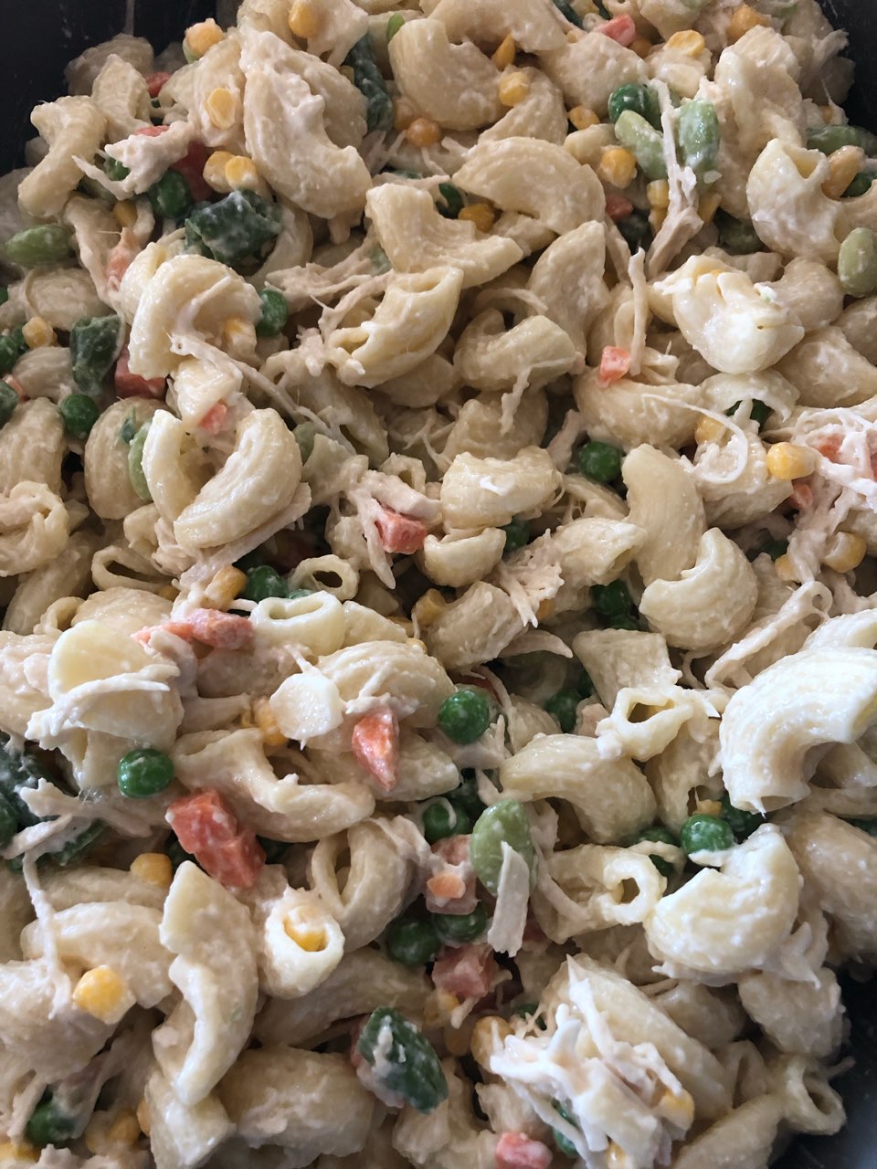 Coditos con pollo: Directions, calories, nutrition & more | Fooducate