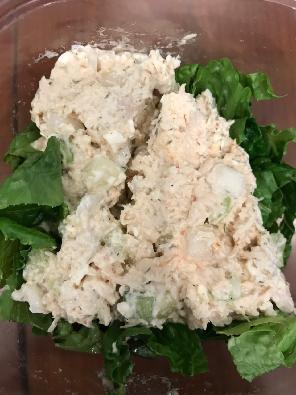Chicken Salad over Romaine: Directions, calories, nutrition & more ...