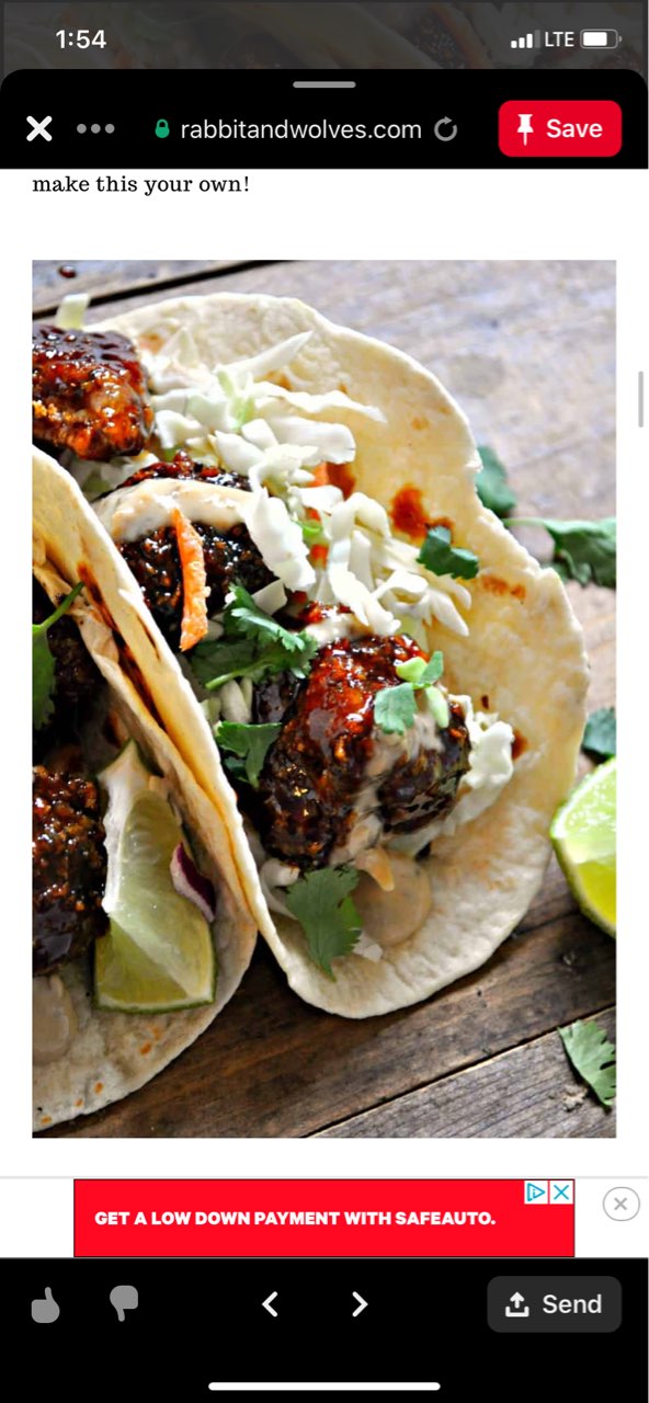 vegetarian bbq broccoli tacos: Directions, calories, nutrition & more ...