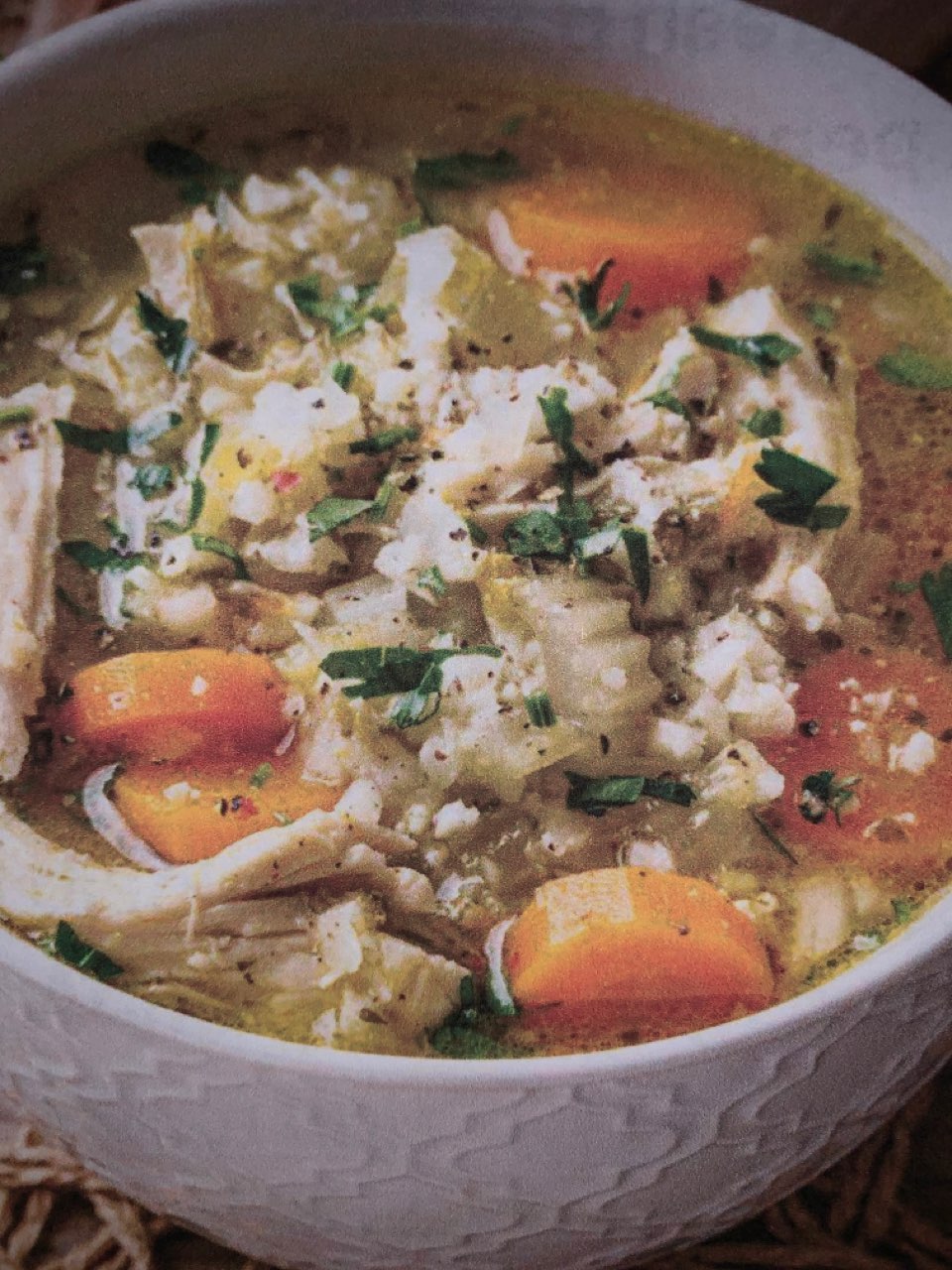 Chicken & Cauliflower Rice Soup: Directions, calories, nutrition & more ...