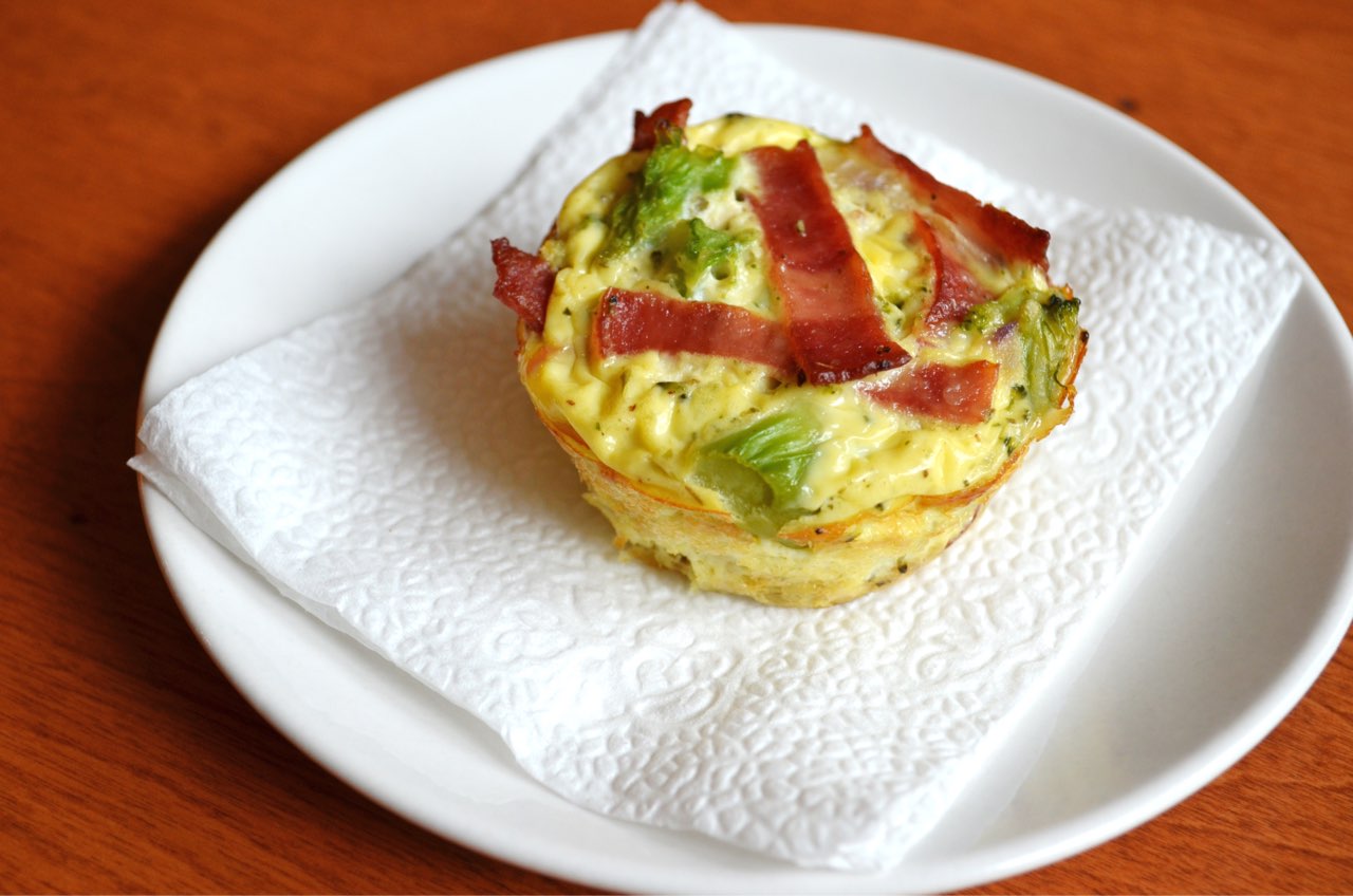 broccoli and bacon egg cups: Directions, calories, nutrition & more ...
