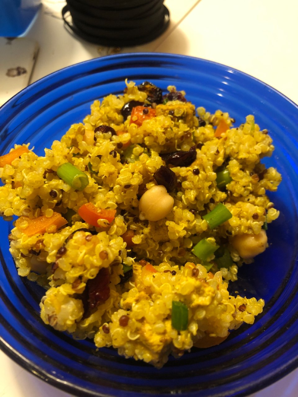 lemon curry tofu and quinoa: Directions, calories, nutrition & more ...
