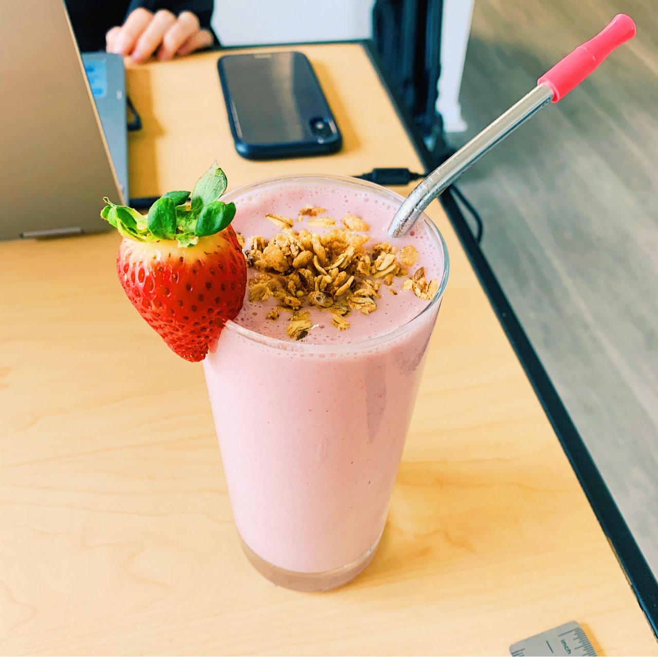 Strawberry Protein Smoothie: Directions, calories, nutrition & more ...