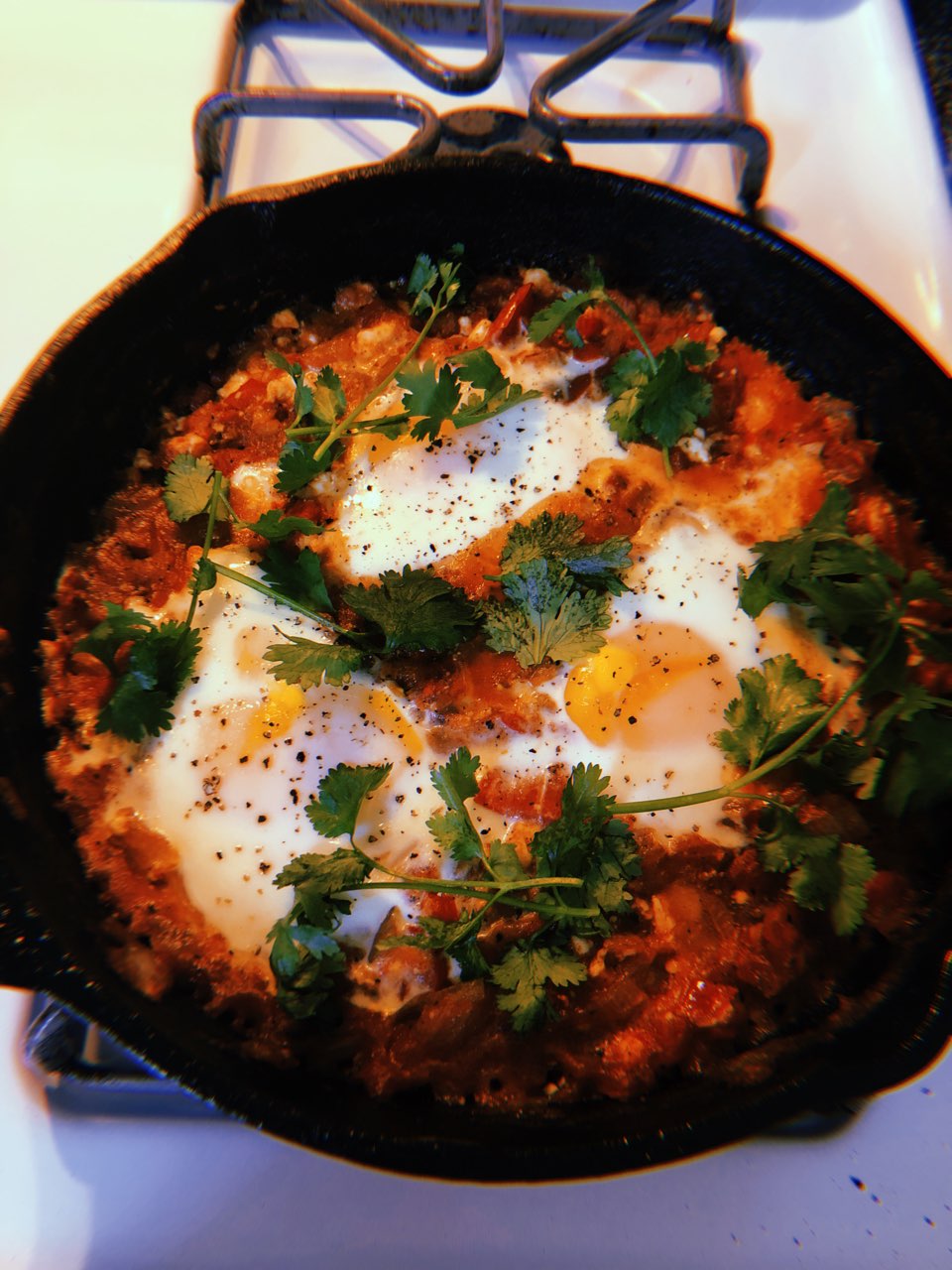 Easy Shakshouka: Directions, calories, nutrition & more | Fooducate