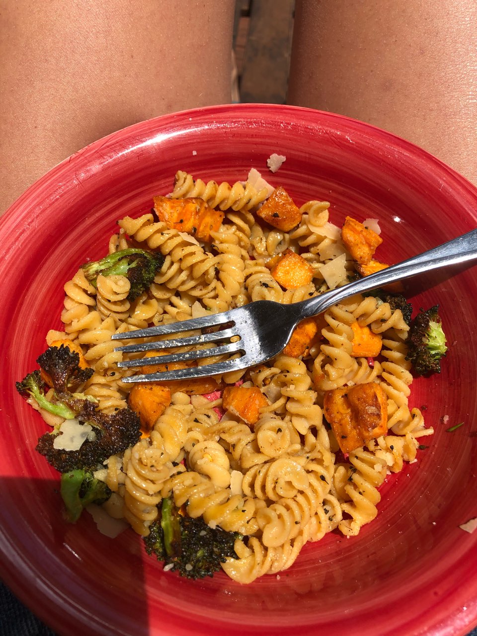 Chickpea pasta with sweet potatoes and broccoli: Directions, calories ...