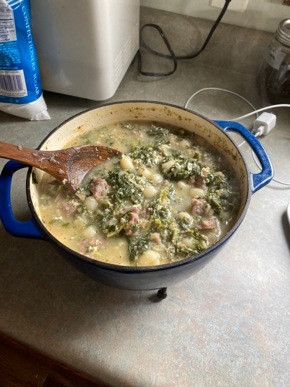 Gnocchi Kale Brat Beer Soup: Directions, calories, nutrition & more ...