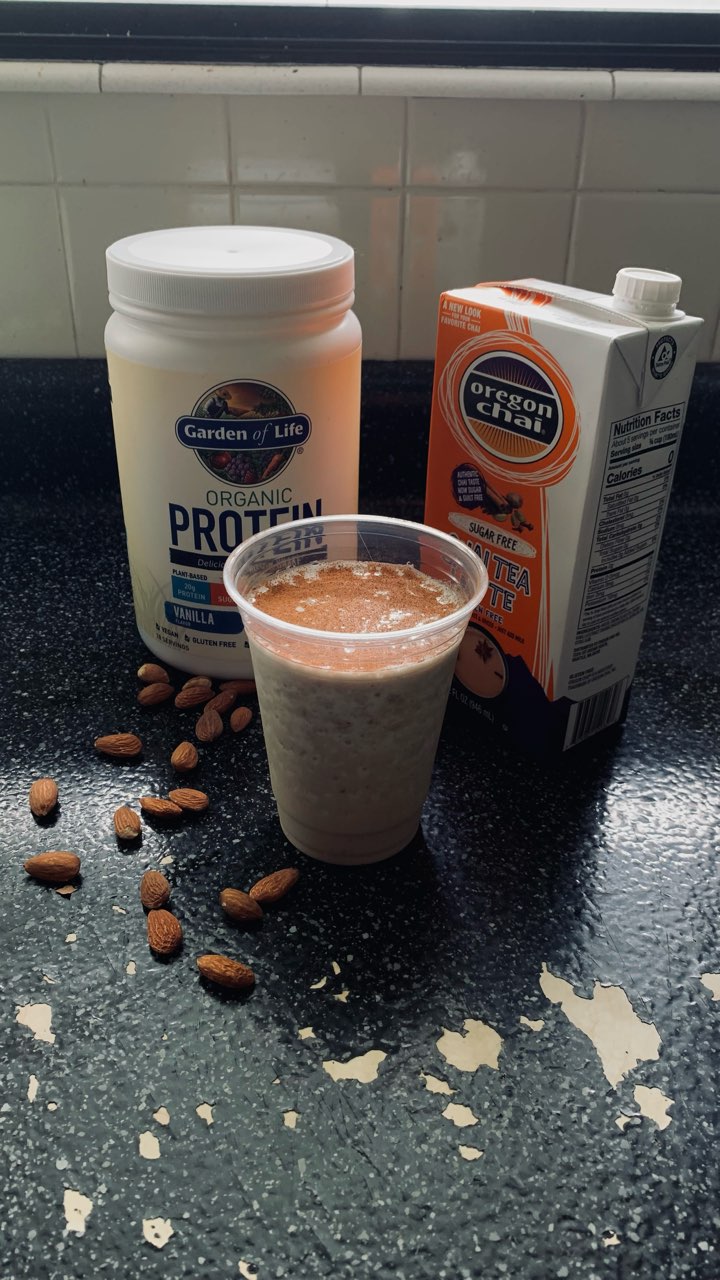 vanilla almond chai protein shake: Directions, calories, nutrition ...