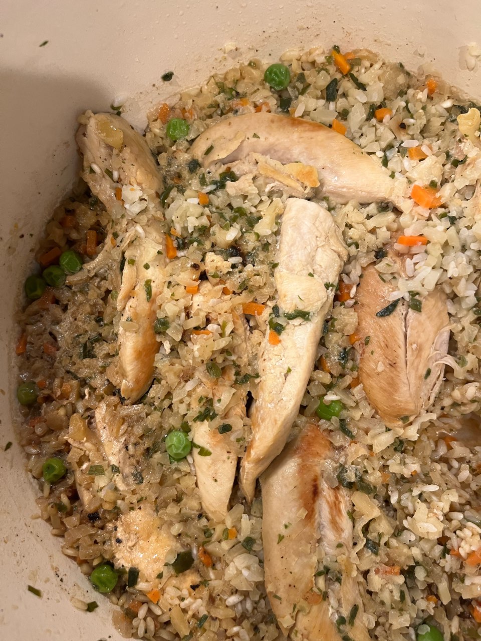 chicken with riced veggies: Directions, calories, nutrition & more ...
