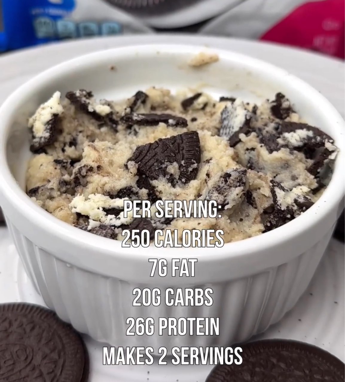 High Protein Oreo Cookie Dough: Directions, calories, nutrition & more ...