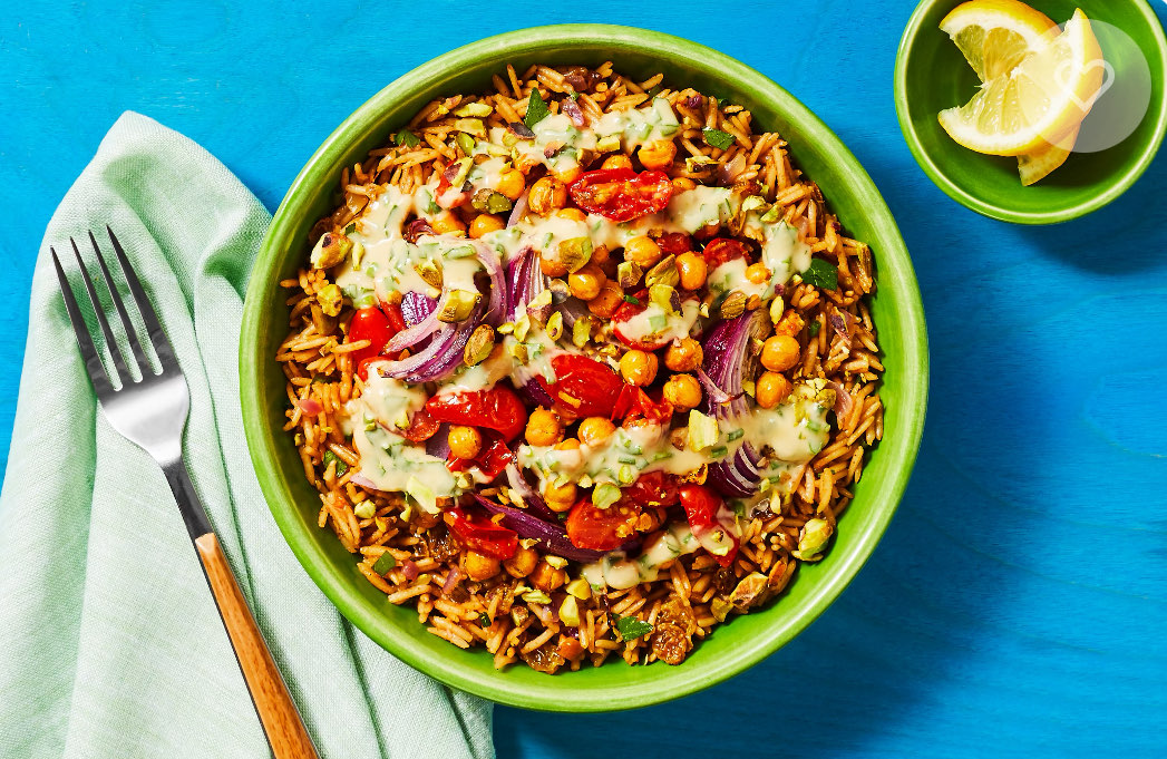 Hello Fresh Vegan Turkish-Spiced Chickpea Bowls: Directions, calories ...