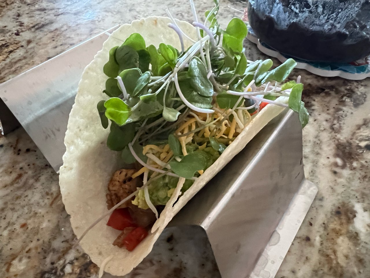 Chicken Taco with Micro Greens: Directions, calories, nutrition & more ...