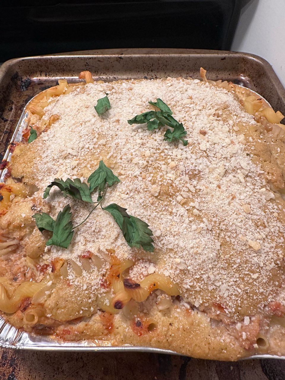 Vegan protein baked pasta: Directions, calories, nutrition & more ...