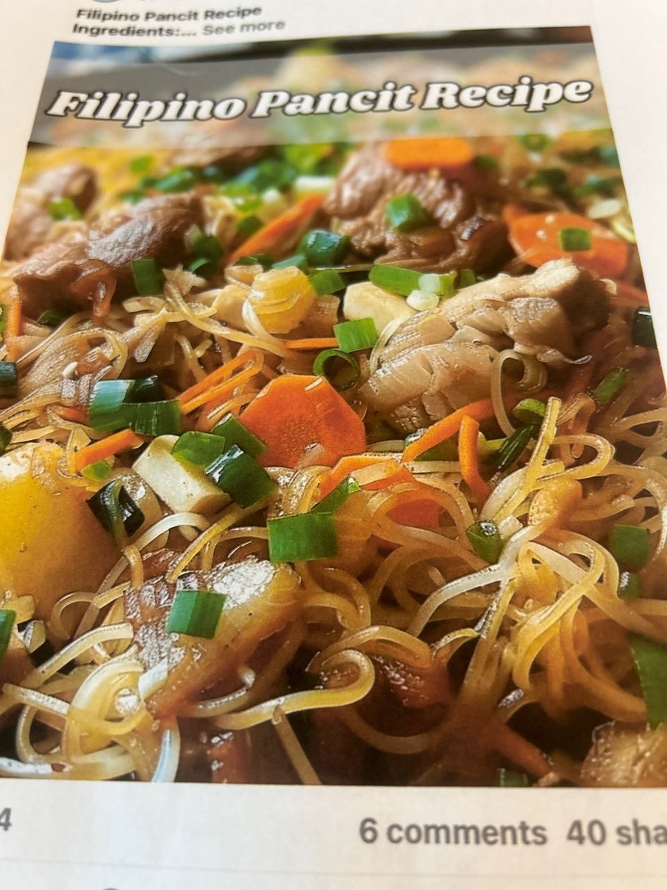 Filipino Pancit: Directions, calories, nutrition & more | Fooducate