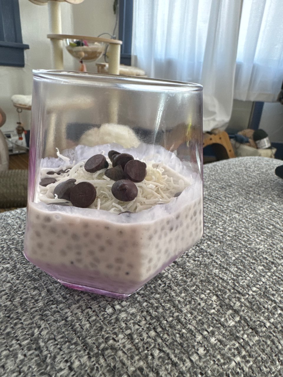 chia pudding with coconut and chocolate chips: Directions, calories ...