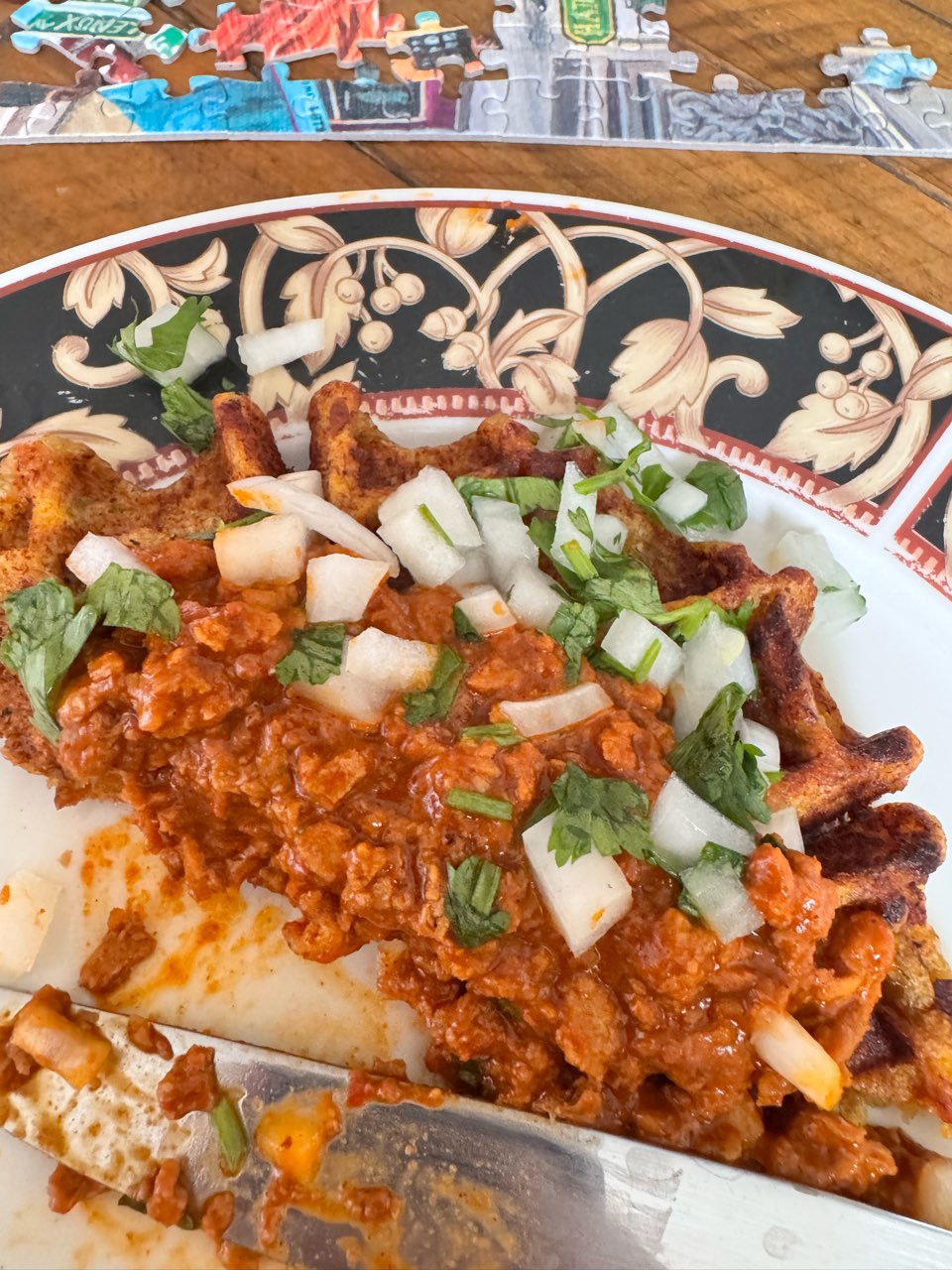 Vegetarian Mofongo Waffle: Directions, calories, nutrition & more ...