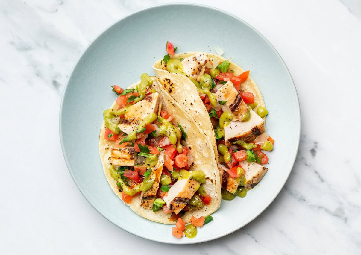Hungry Root Classic Chicken Tacos with Mild Salsa: Directions, calories ...