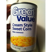 Great Value Cream Style Sweet Corn: Calories, Nutrition Analysis & More ...