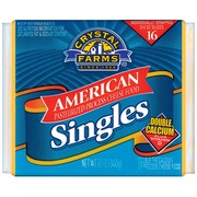 Crystal Farms Cheese,American Singles 16 Ct: Calories, Nutrition ...