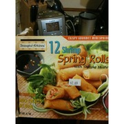 Shanghai Kitchen Shrimp Spring Rolls With Shitake Mushrooms: Calories ...