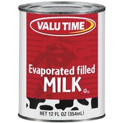 Valu Time Milk,Evaporated Filled: Calories, Nutrition Analysis & More ...