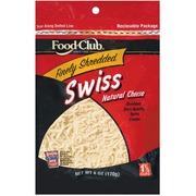 Food Club Cheese,Swiss Finely Shredded: Calories, Nutrition Analysis ...