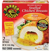 Barber Foods Stuffed Chicken Breasts,Kiev Breaded Boneless 10 Oz ...