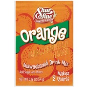 Shurfine Soft Drink Mix Packets,Orange Unsweetened 72 Ct: Calories ...