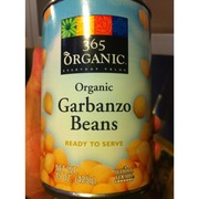 365 Everyday Value Garbanzo Beans - Organic Canned: Calories, Nutrition ...