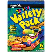 Food Club Fruit Flavored Snacks,Tropical Variety Pack: Calories ...