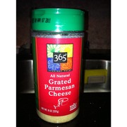 365 Everyday Value Grated Parmesan Cheese: Calories, Nutrition Analysis ...