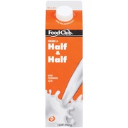 Food Club Milk,Half & Half: Calories, Nutrition Analysis & More | Fooducate