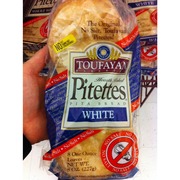 Toufayan Bakeries Hearth Baked Pitettes White Pita Bread: Calories ...