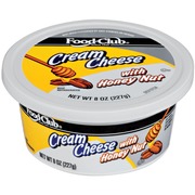 Food Club Cream Cheese, W/Honey Nut: Calories, Nutrition Analysis ...