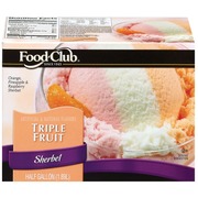 Food Club Sherbet,Triple Fruit: Calories, Nutrition Analysis & More ...