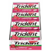 Trident Chewing Gum,Cherry Sugarless 18 Sticks: Calories, Nutrition ...