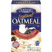 Stater Bros. Instant Oatmeal,Blueberries & Cream Flavored - 10 Pack ...