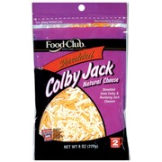 Food Club Cheese,Colby Jack Natural Shredded: Calories, Nutrition ...