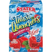 Stater Bros. Thirst Quenchers Raspberry Ice,Sugar Free Drink Mix Sticks ...
