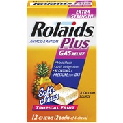 Rolaids(R) Plus Gas Relief Extra Strength Softchews,Tropical Fruit (2 ...