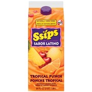 Ssips Sabor Latino Chilled Beverage,Tropical Punch: Calories, Nutrition ...